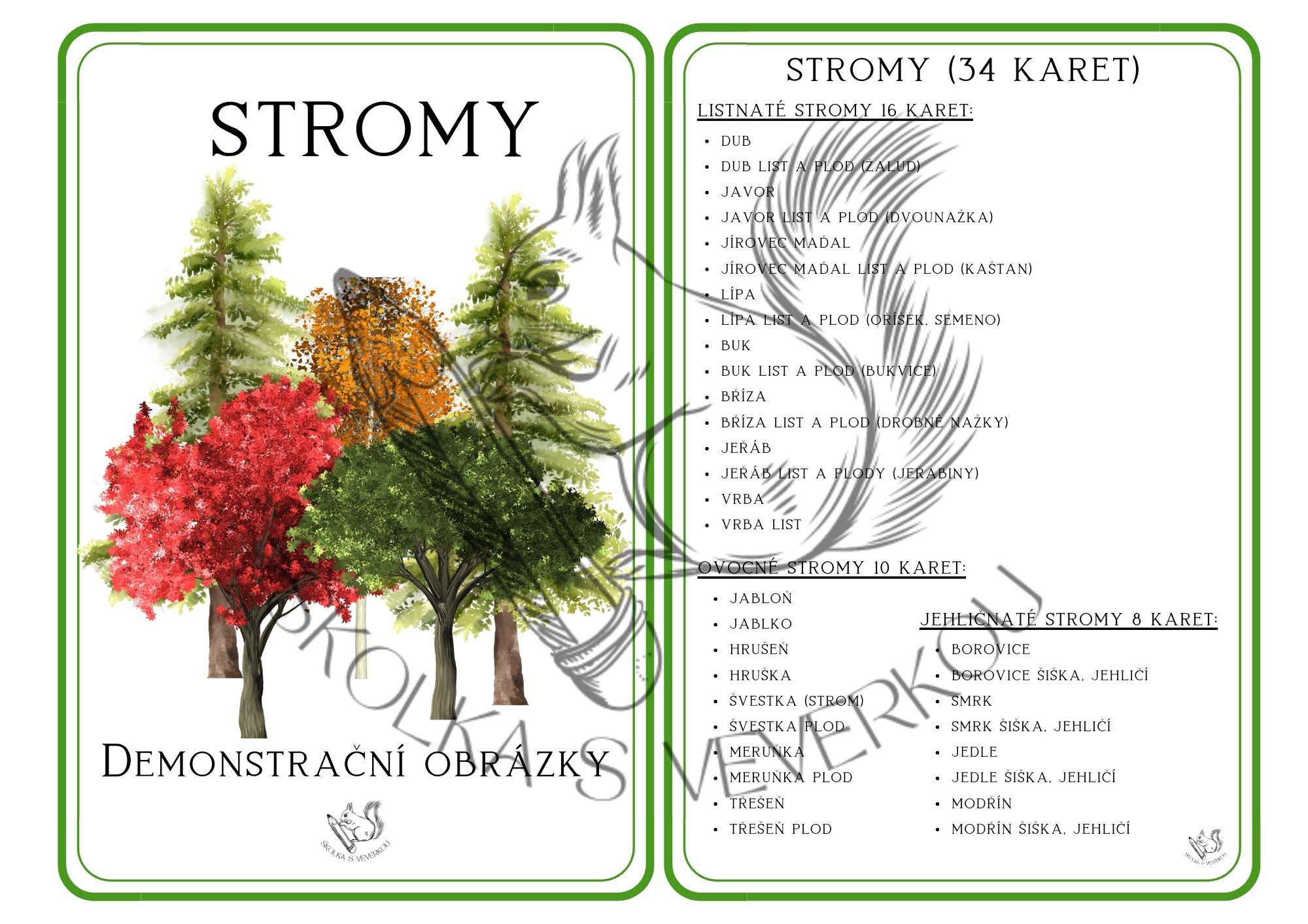 STROMY - demonstrační obrázky - Prvouka | UčiteléUčitelům.cz